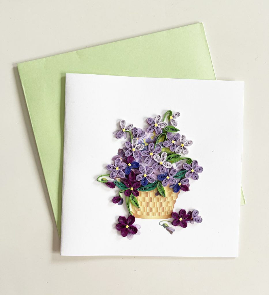 Quilled Violet Greeting Card – the 1851 shop